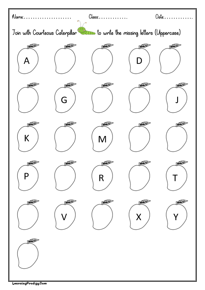 Alphabet Worksheets Archives LearningProdigy Alphabet Worksheets Archives LearningProdigy
