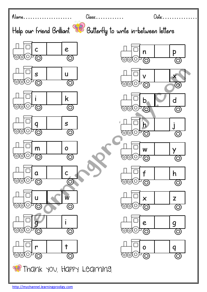 Nursery English Worksheets Archives | LearningProdigy